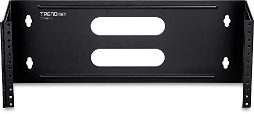 TRENDnet 4U 19-inch Hinged Wall Mount Bracket for Patch Panels and PDU Power Strips, TC-WP4U, Supports EIA-310, Steel Construction,Use with TRENDnet TC-P24C6 & TC-P16C6 Patch Panels(Sold Separately)