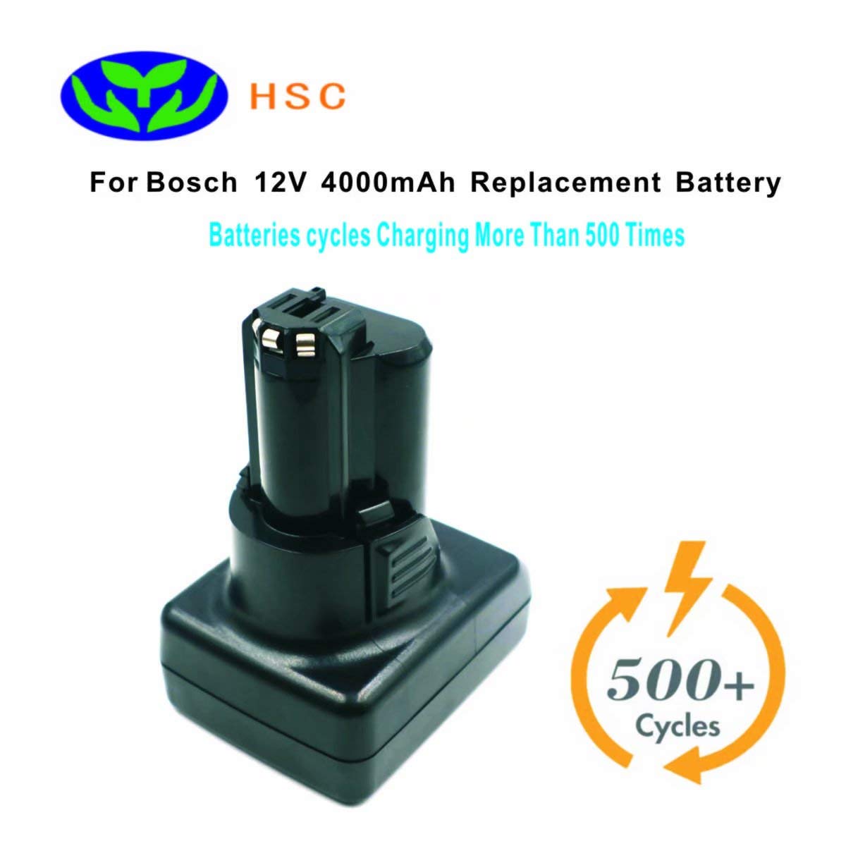 4000mAh 18650 Battery Pack BOS12D Li-ion Battery 12V Replacement for BOSCH BAT411 D70745 BAT411A BAT412A PS40-2 PS20-2 Battery Pack 12V