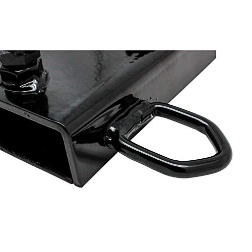 Extreme Max 5001.1373 Clamp-On Forklift Fork Hitch Receiver Adapter - 2", Black