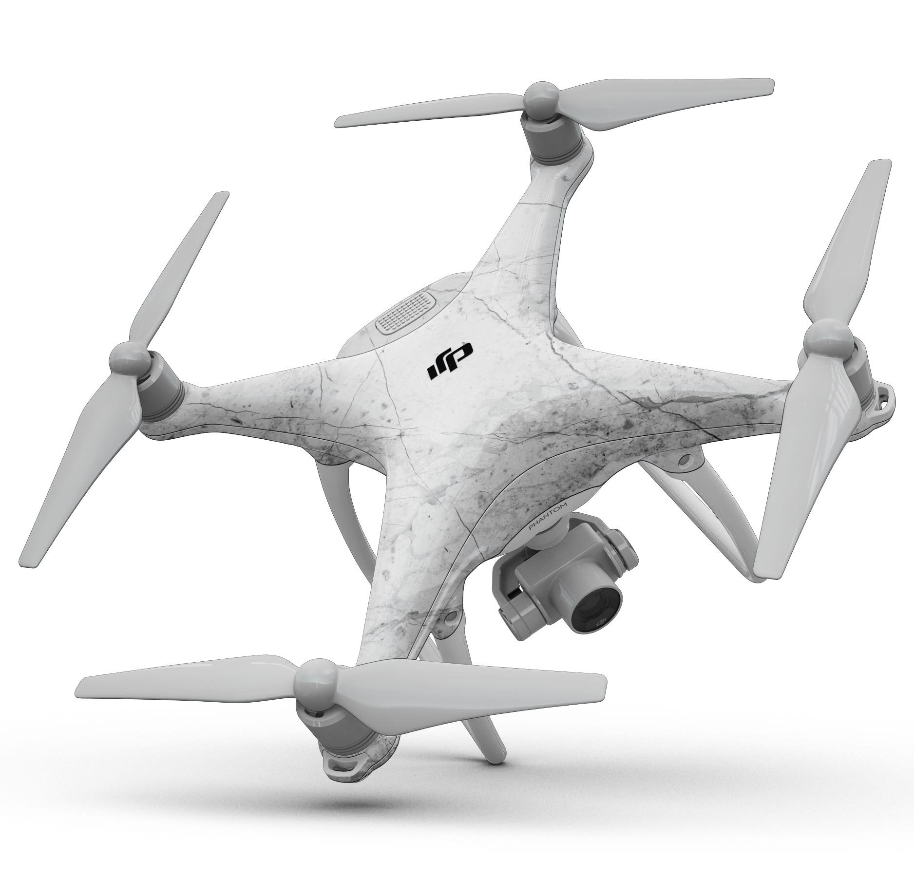 Design Skinz Design Skinz Cracked Marble Surface Full-Body Wrap Decal Skin-Kit Compatible with The Drone DJI Phantom 3/Phantom 3 Pro