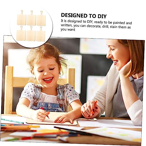 KJHBV 6pcs Home Accessories Decor Wooden Decor in Bulk Craft Wood Chopping Board Set Small Chopping Board Wood Chips Cutting Board Decorate Small Cheese Dining Table Wood