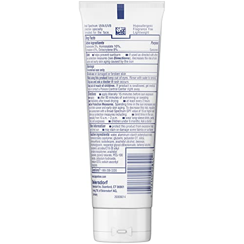 Coppertone Face Sunscreen SPF 50, Oil Free Sunscreen for Face, Water Resistant SPF 50 Sunscreen Face Lotion, Travel Size Sunscreen, 3 Fl Oz Tube