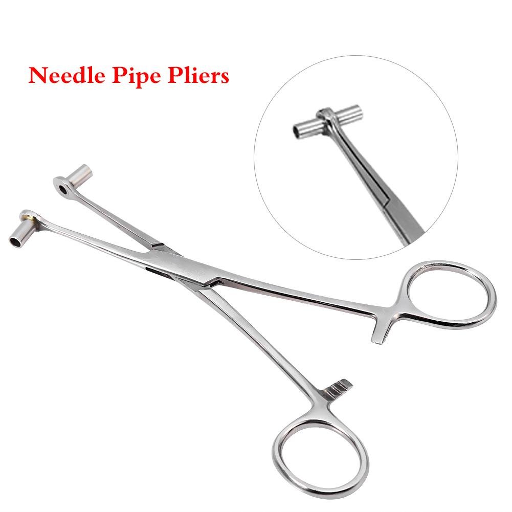 Professional Body Piercing Kit, Navel Ear Tongue Piercing Tools - Pliers, Needles, Teaching CD and Body Jewelry Included - Portable Piercing Kits with Case