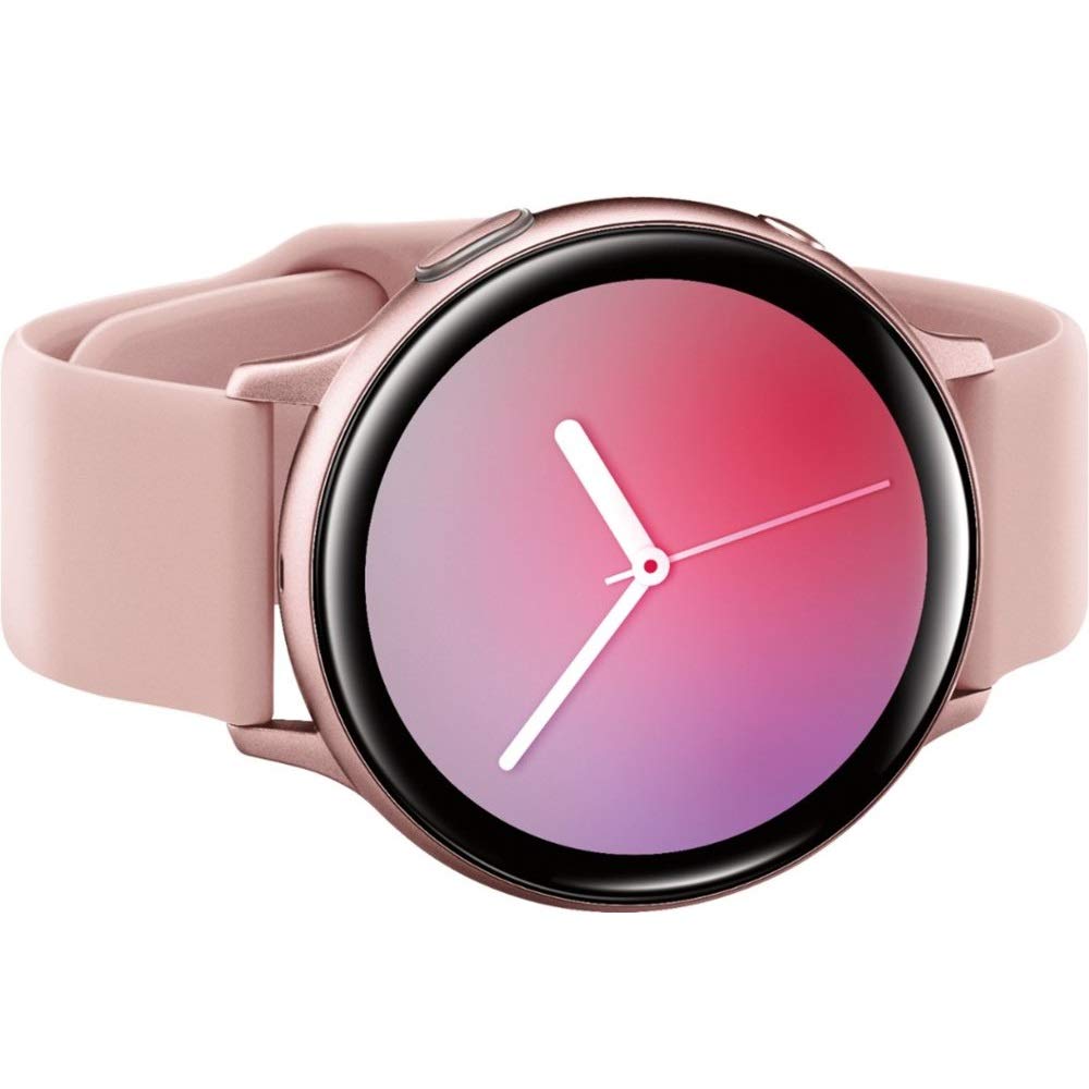 Samsung Galaxy Watch Active2 (Silicon Strap + Aluminum Bezel) Bluetooth - International (Pink Gold, R820-44mm)