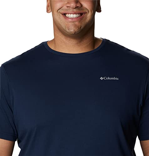 Columbia Men's Thistletown Hills Short Sleeve, Collegiate Navy Heather, X-Large