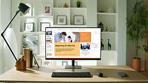 SAMSUNG 32-inch M7 Smart Monitor with Mobile Connectivity, 4K UHD, Remote Access, Office 365 (LS32AM702UNXZA) (Renewed), Black