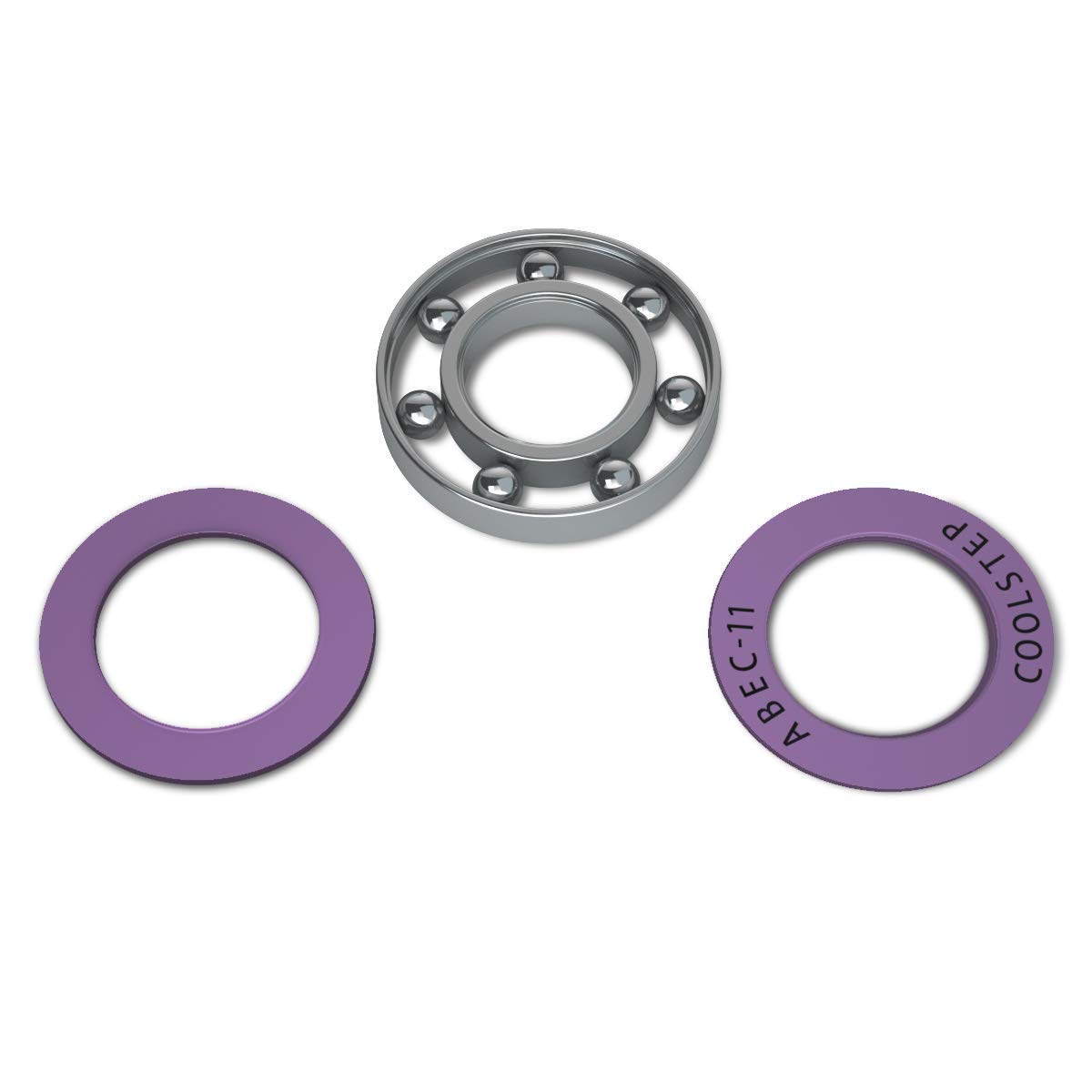8pcs Skateboard Bearings High Speed Bearings for Skateboard Roller Skate Bearings Longboard Ball Bearings Abec-11 608RS Skateboard Bearing Deep-Groove Ball Bearings