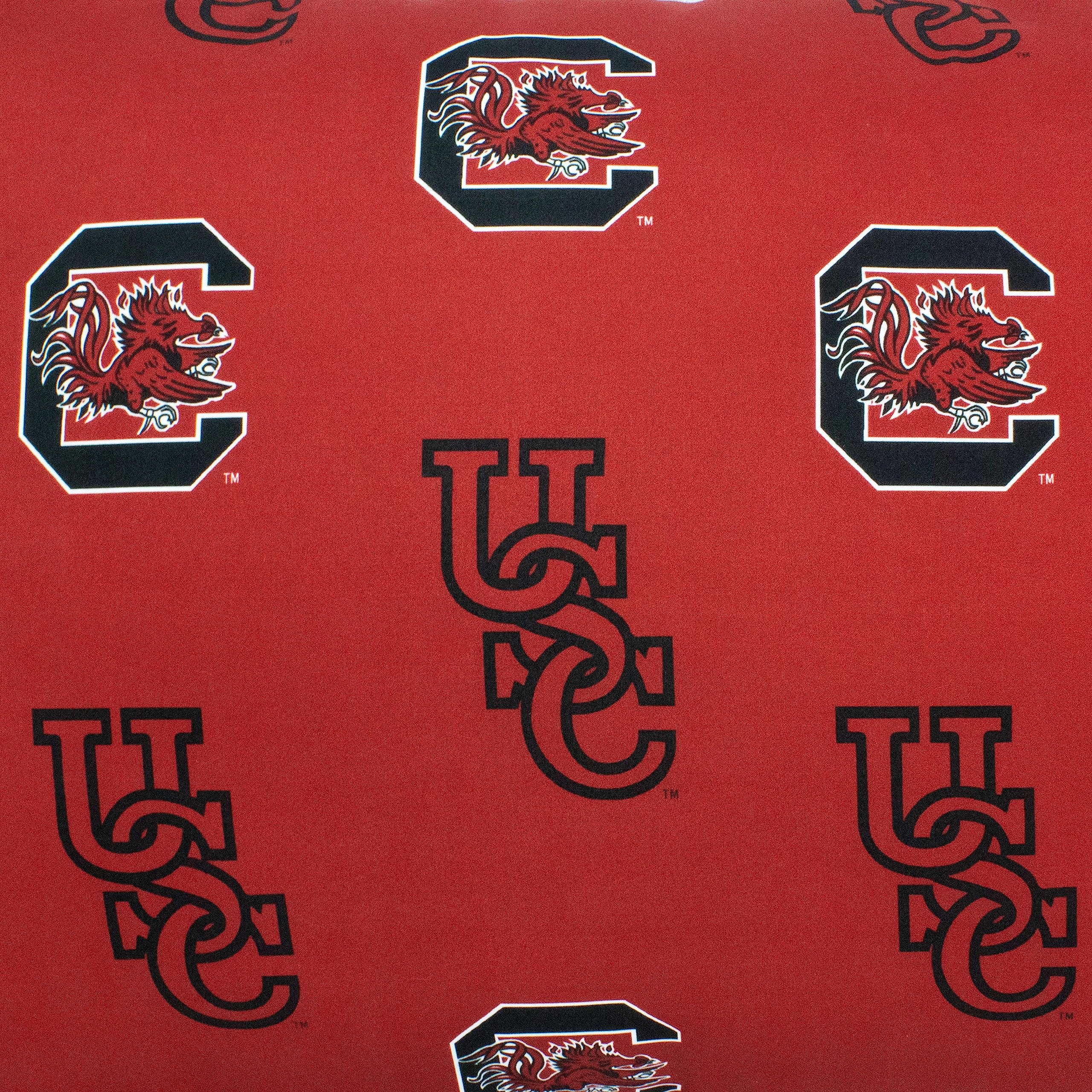 College Covers Everything Comfy South Carolina Gamecocks Pillowcase, Body Pillow, 20" x 60", Includes 1 Pillowcase