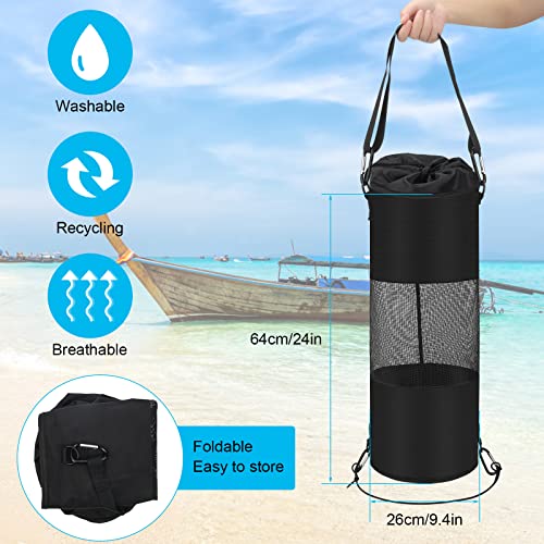 Boat Trash Can, AHIER Portable Mesh Boat Storage Bag, Outdoor Reusable Boat Garbage Ban for Your Boat, Kayak, or Camper