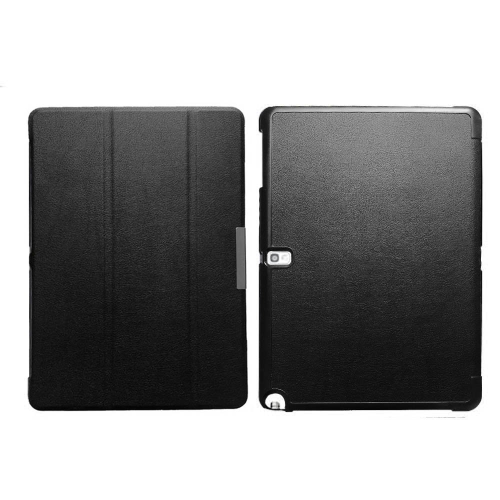 Kuesn SM-P600 P601 P605 Smart Stand Cover Case for Samsung Galaxy Note 10.1 (2014 Edition) Ultra Slim Flip Folio Pu Leather Case Pouch with Magnetic Auto Slepp&Awake up (Black)