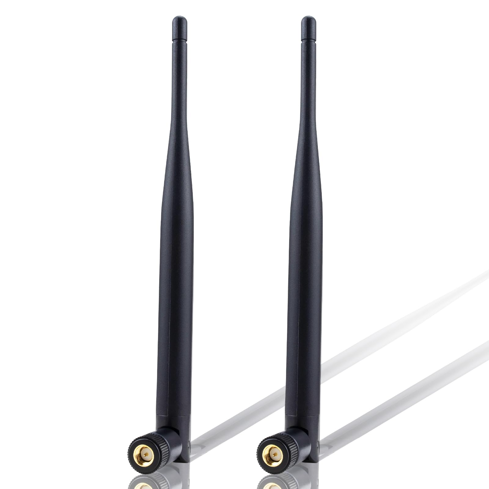 Kaunosta 4G LTE Antenna SMA Male WiFi Antenna Aerial 6DBI Omnidirectional Antenna (2 Pack) for Wireless Network Router Outdoor Security Camera PCI/PCIe Card USB Adapter IP Camera