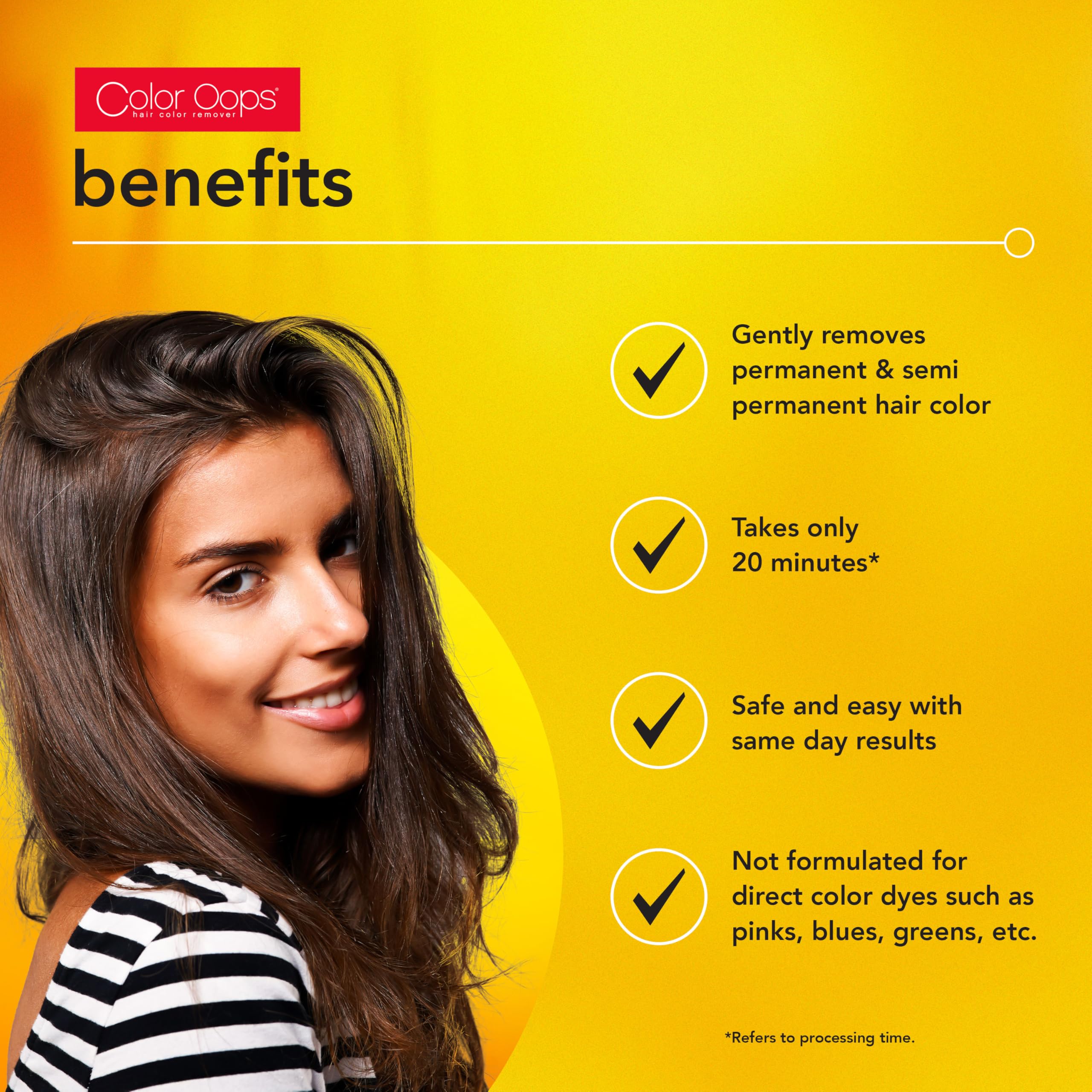 Color Oops Extra Strength Hair Color Remover, 1 Application, Hair Dye Remover Processes in 20 Minutes, Safely Removes Permanent & Semi-Permanent Dye, Ammonia & Bleach Free
