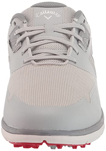 Callaway Men's Oceanside v2 Golf Shoe, Grey/Red, 10.5 Wide
