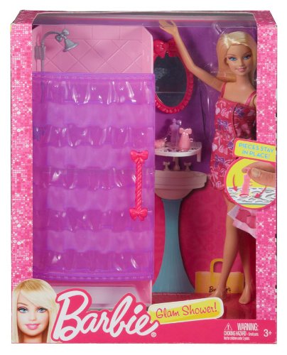 Barbie Glam Shower Playset