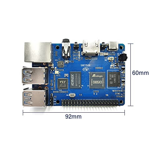 youyeetoo BPI-M5 Amlogic S905X3 Single Board Computer with 4GB RAM and 16G eMMC for AIOT Support Android Debian Raspbian Armbian