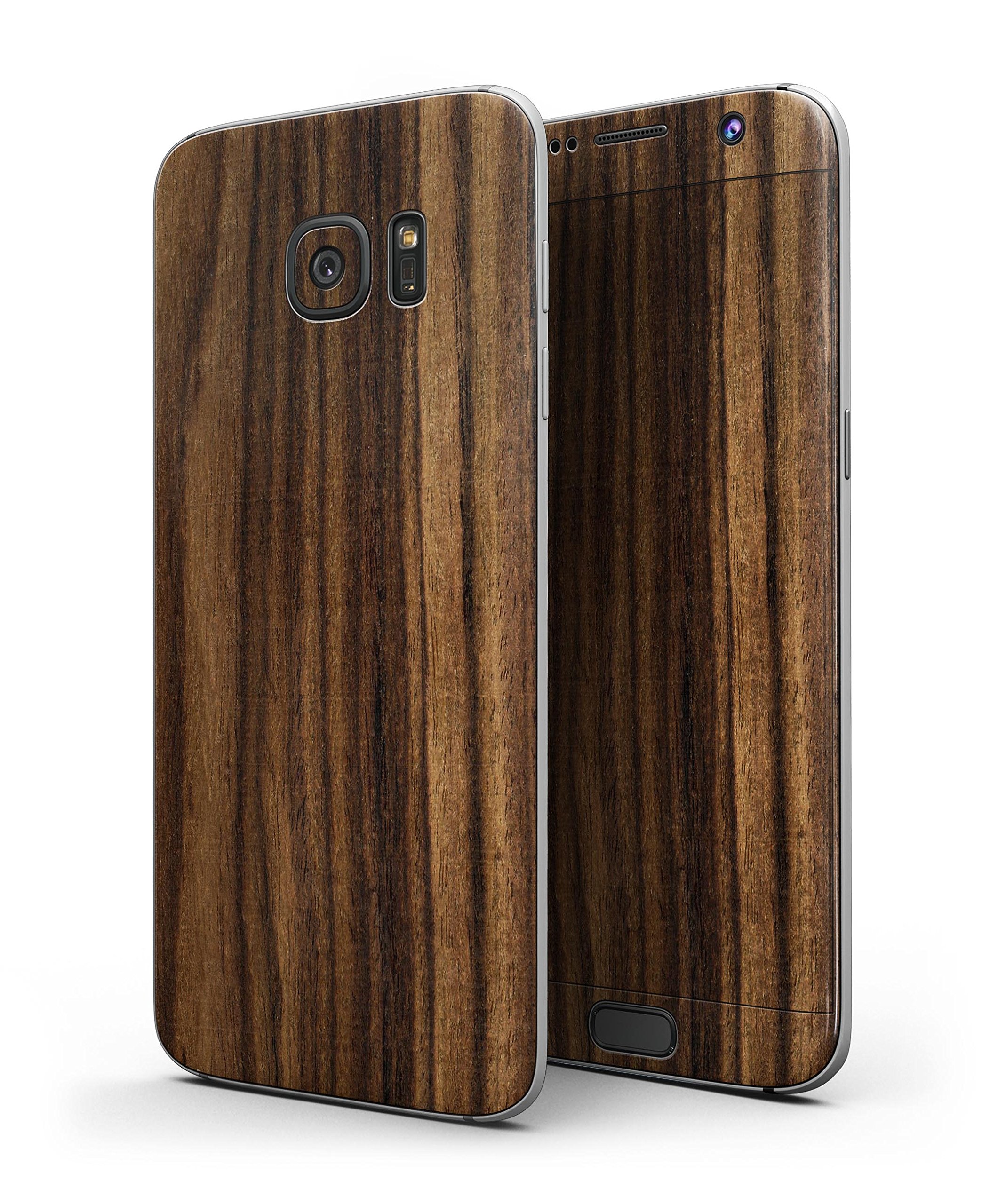 Design Skinz Design Skinz Bright Ebony Woodgrain Full-Body Wrap Decal Skin-Kit for The Galaxy S8 Plus