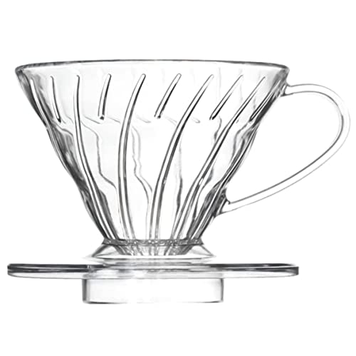 DailyRest V 02 60° Cone Plastic Coffee Dripper, 1-4 Cups, Pour Over Coffee Maker, Reusable Coffee Filter Cup, Slow Brewing Accessories for Home, Cafe, Restaurants