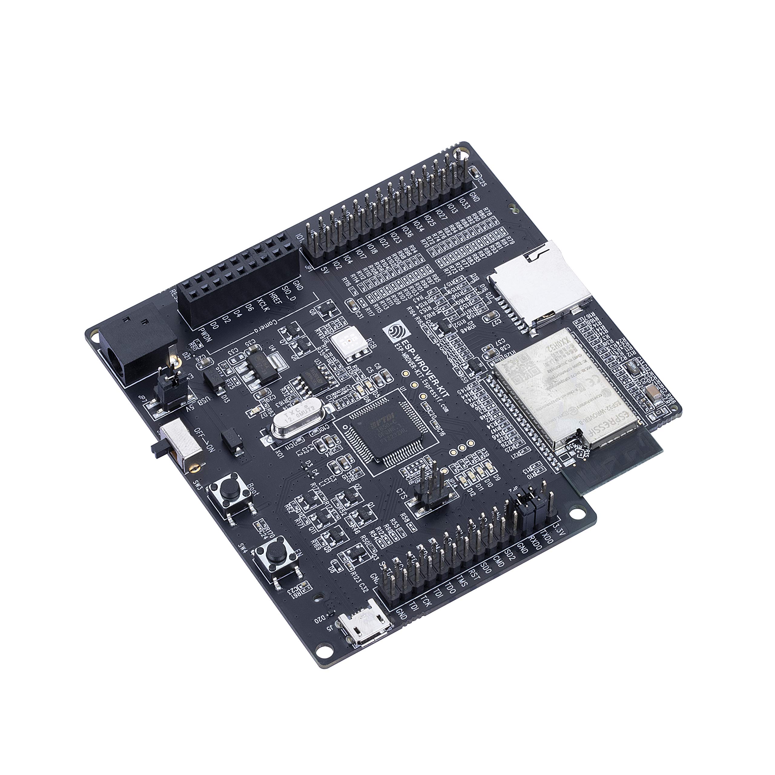 pzsmocn ESP-WROVER-KIT ESP32 Wrover Development Board with 3.2 inch LCD V4.1,4 MB SPI PSRAM,Support for MicroSD Card.Applications:Internet Cameras,Smart Displays,Weather Stations,Radios.