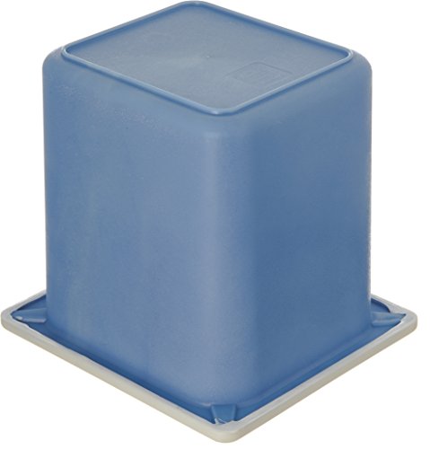 Carlisle CM1105C1402 Coldmaster CoolCheck 6" Deep Sixth-Size High Capacity Insulated Cold Food Pan, 1.7 Quart, Color Changing, White/Blue