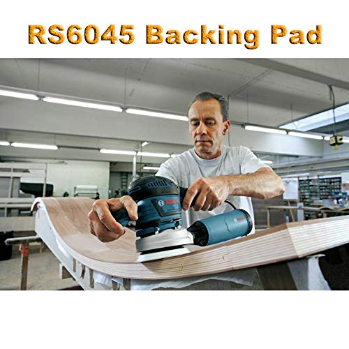 6" Replacement Sanding Pad Compatible with Bosch Orbital Sanders ROS65VC 1250DEVS 3727DVS 3727DEVS ,6 Hole Hook-&-Loop Sander Backing Pad,Replace RS6045 & RS6046