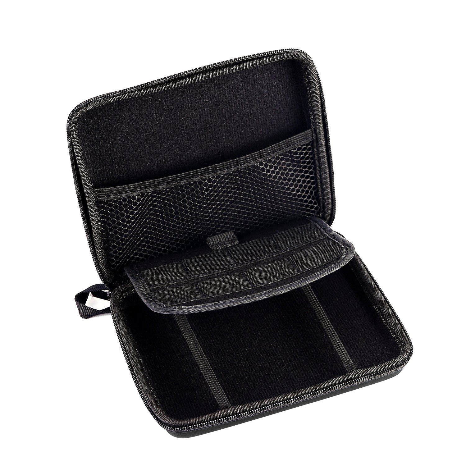 AKWOX Compatible/Replacement for Nintendo 2DS Waterproof Travel Carrying Protectove Case with 8 Game Holders