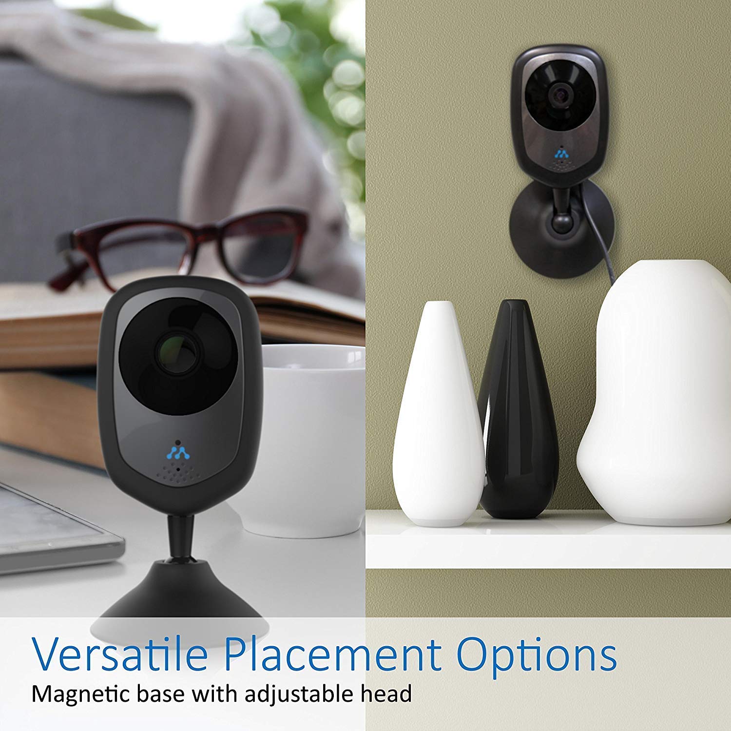 Momentum Axel WiFi Stick Up Security Cloud Cam | Baby Monitoring, Wireless Surveillance, Infrared Night Vision, 2-Way Audio, Live