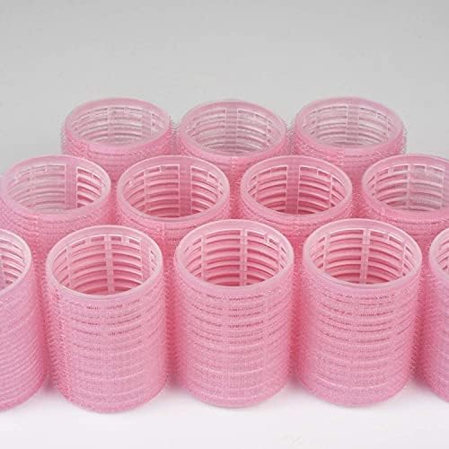 Self Grip Hair Roller Curlers Set,12pcs Large Rollers for Hair, Hair Rollers for Long Hair,Medium and Short Hair,Salon Hairdressing Curlers for Women,DIY Hairstyle (Large)