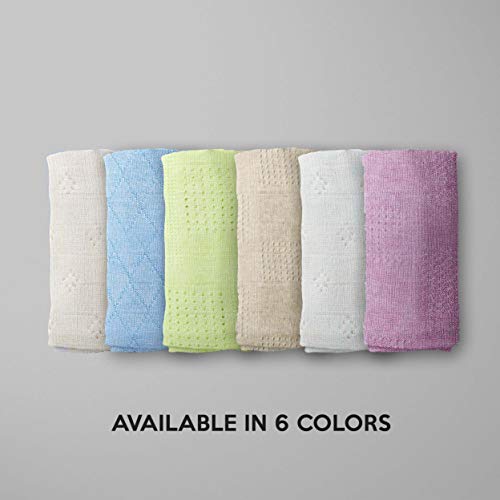 Swaddle Blanket - Baby Essentials | Baptism Christening Dedication Receiving Blankets Baby Wrap for Infant Newborns - Newborn Essentials Must Haves - 100% Viscose Shawls, 80 x 110 cm - White