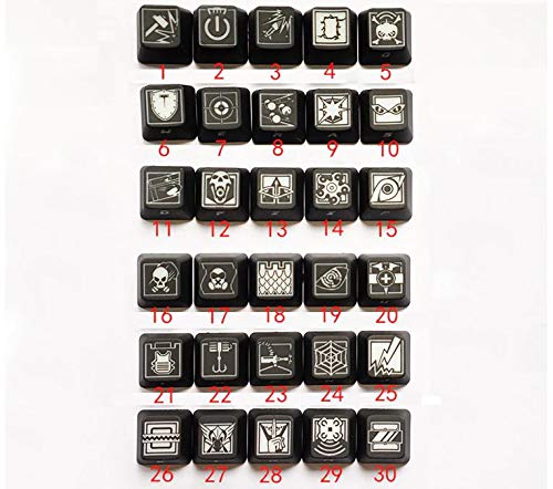Mugen Custom Thatcher Rainbow Six Operator & Defender Gaming Keycaps for Cherry MX Switches - Fits Most Mechanical Gaming Keyboards - with Keycap Puller