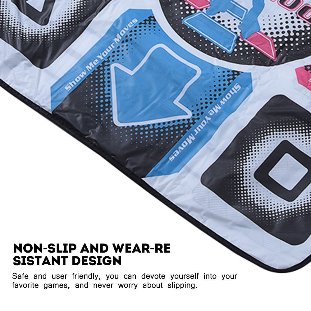 Game Dance Machine, Electronic Dance Mats Dancing Pad Yoga Mat Musical Dancing Carpet, PVC Wear USB Dance Step Mat Dancer Blanket, High Sensitivity Gaming