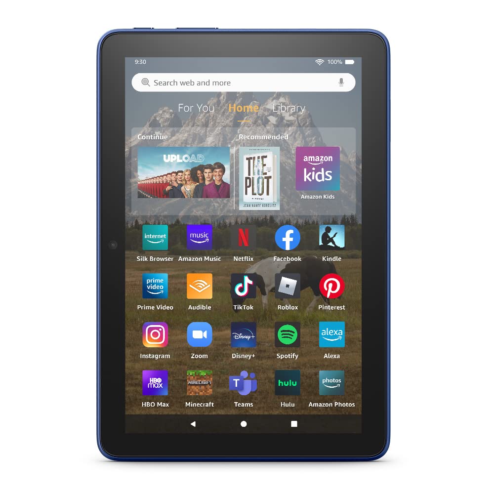 Certified Refurbished Kindle (2022 release) - Amazon Fire HD 8 tablet, 8” HD Display, 32 GB, 30% faster processor, designed for portable entertainment, (2022 release), Denim