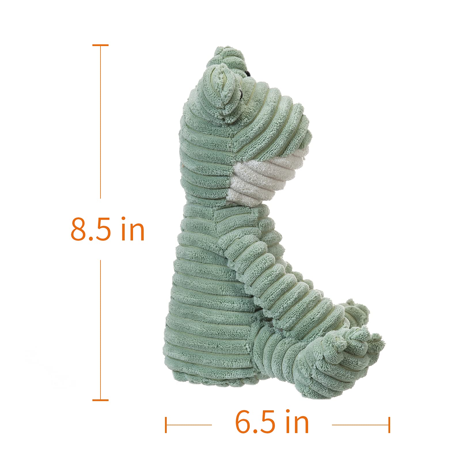 Apricot Lamb Toys Plush Corduroy Frog Stuffed Animal Soft Cuddly Perfect for Child (Corduroy Frog,8.5 Inches)