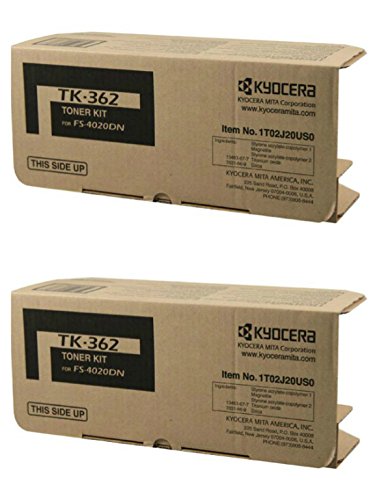 Kyocera TK-362 (TK362) Black Toner Cartridge 2-Pack for FS-4020DN
