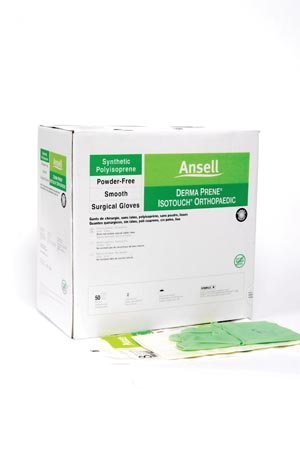 Ansell 20686580 Non-Latex Pi Orthopaedic Glove, Size 8 (Pack of 200)