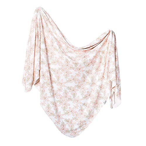 Large Premium Knit Baby Swaddle Receiving Blanket "Kiana" by Copper Pearl