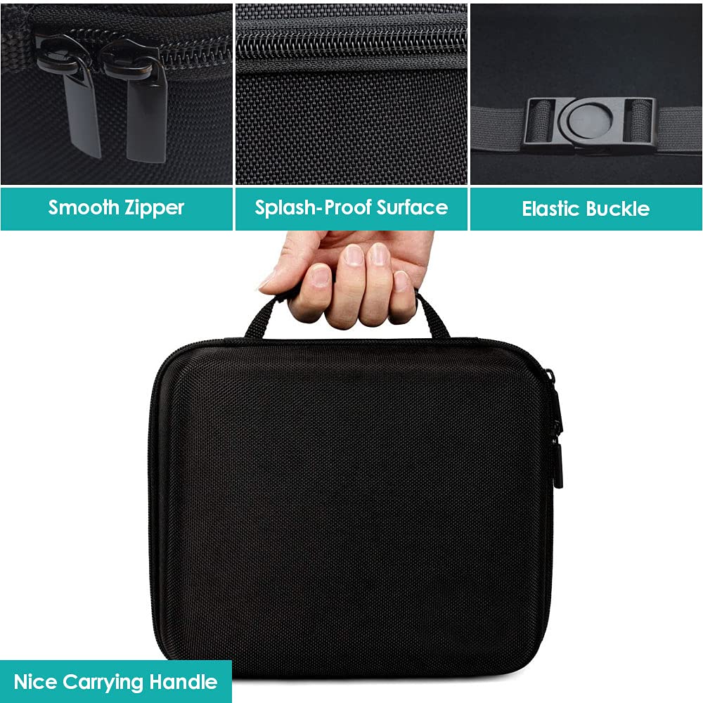 Case for Oculus Quest 2, Hard Carrying Case for Quest/Quest 2/ Oculus Go EVA Protective Bag for VR Gaming Headset and Controllers Accessories, Oculus Quest Travel Case for Home Storage or Travel,Black