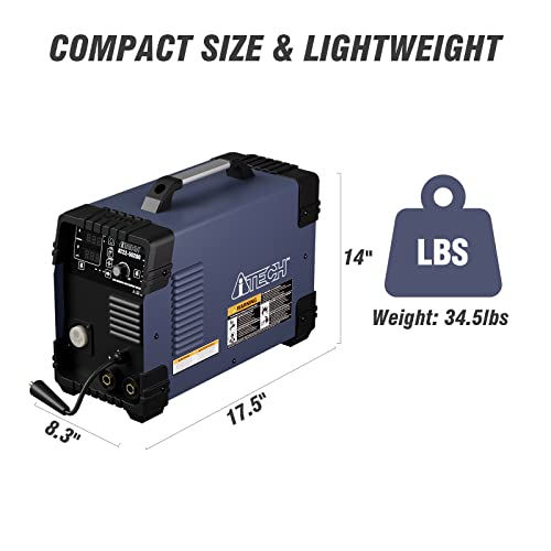 A-ITECH Multiprocess Welder 200Amp 4 in 1 Combo MIG/Flux/Lift-TIG/Stick Welding Machine with 110V/220V Dual Voltage