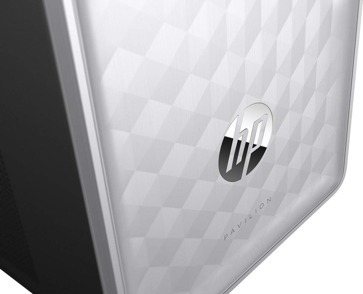 HP Pavilion 590-p0039 Desktop PC - AMD A12-9800 3.8GHz, 16GB, 1TB HDD, DVDRW, Bluetooth, USB Keyboard & Mouse, Windows 10 Home - Natural Silver (Renewed)
