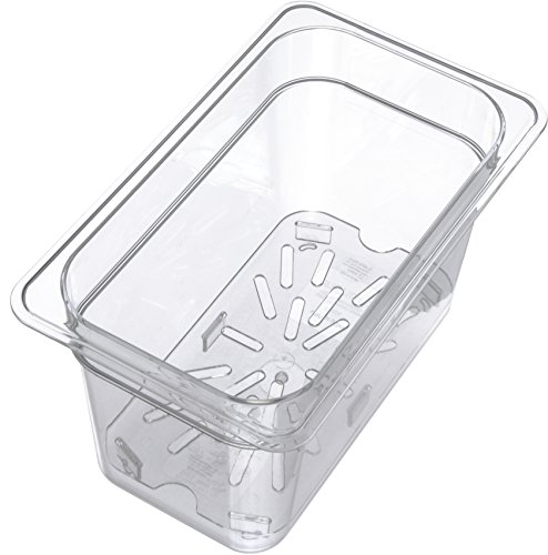 Carlisle FoodService Products Plastic Drain Shelf for 1/4 Size Food Pan Clear