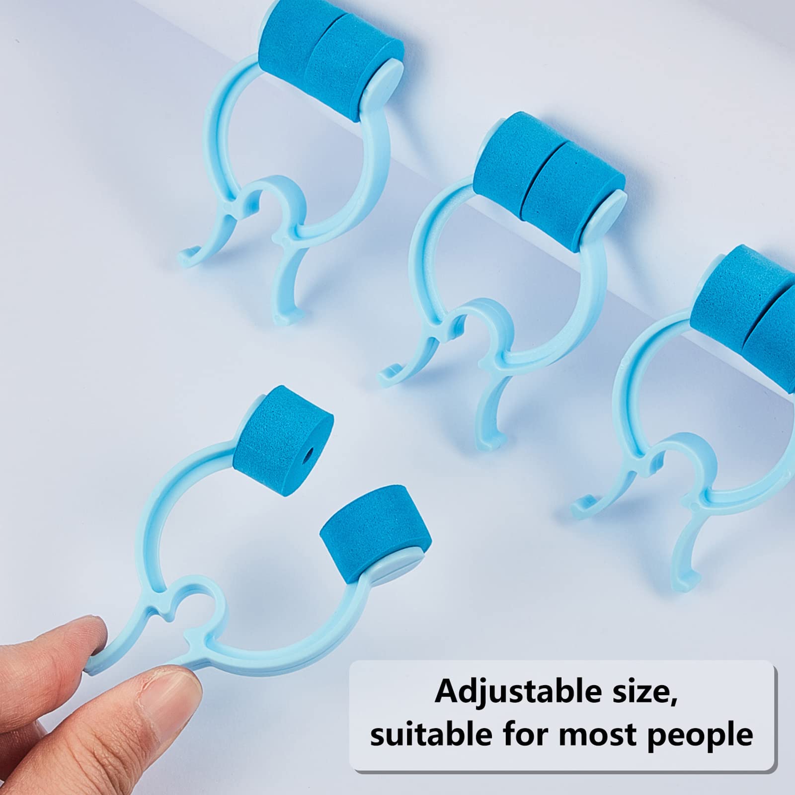 60 Pieces Nose Stop Clips Nose Nasal Stopper Clips Plastic Foam Nose Clips for Accidental or Emergency Condition (Blue)