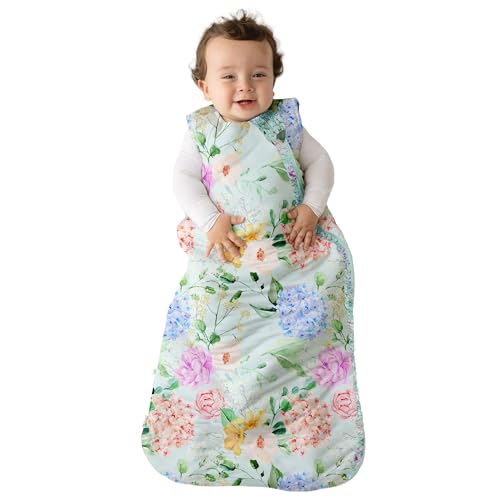 Posh Peanut Baby Wearable Blanket - Newborn Sleeveless Ruffled Sleep Bag - Viscose from Bamboo Infant Wear - 1 TOG