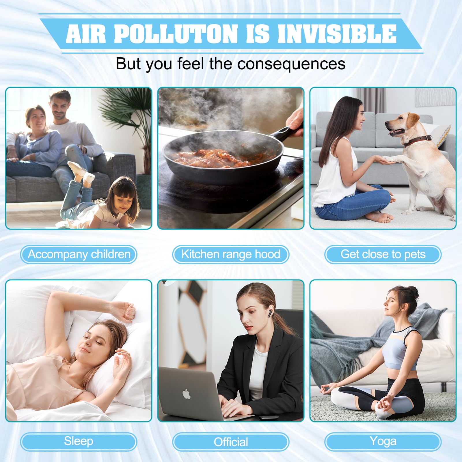 6+6 Pack FLT5000 True HEPA Replacement Filter C,Compatible with for Air Purifier AC5000, AC5000E, AC5250PT, AC5350B, AC5350BCA, AC5350W, AC5300B, CDAP5500B, AP2800CA Model,QCYZTL flt5250pt filter c