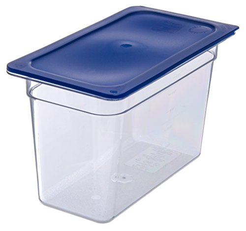 Carlisle FoodService Products 3058060 Smart Lids Third Size Polyethylene Lid, Dark Blue (Pack of 2)