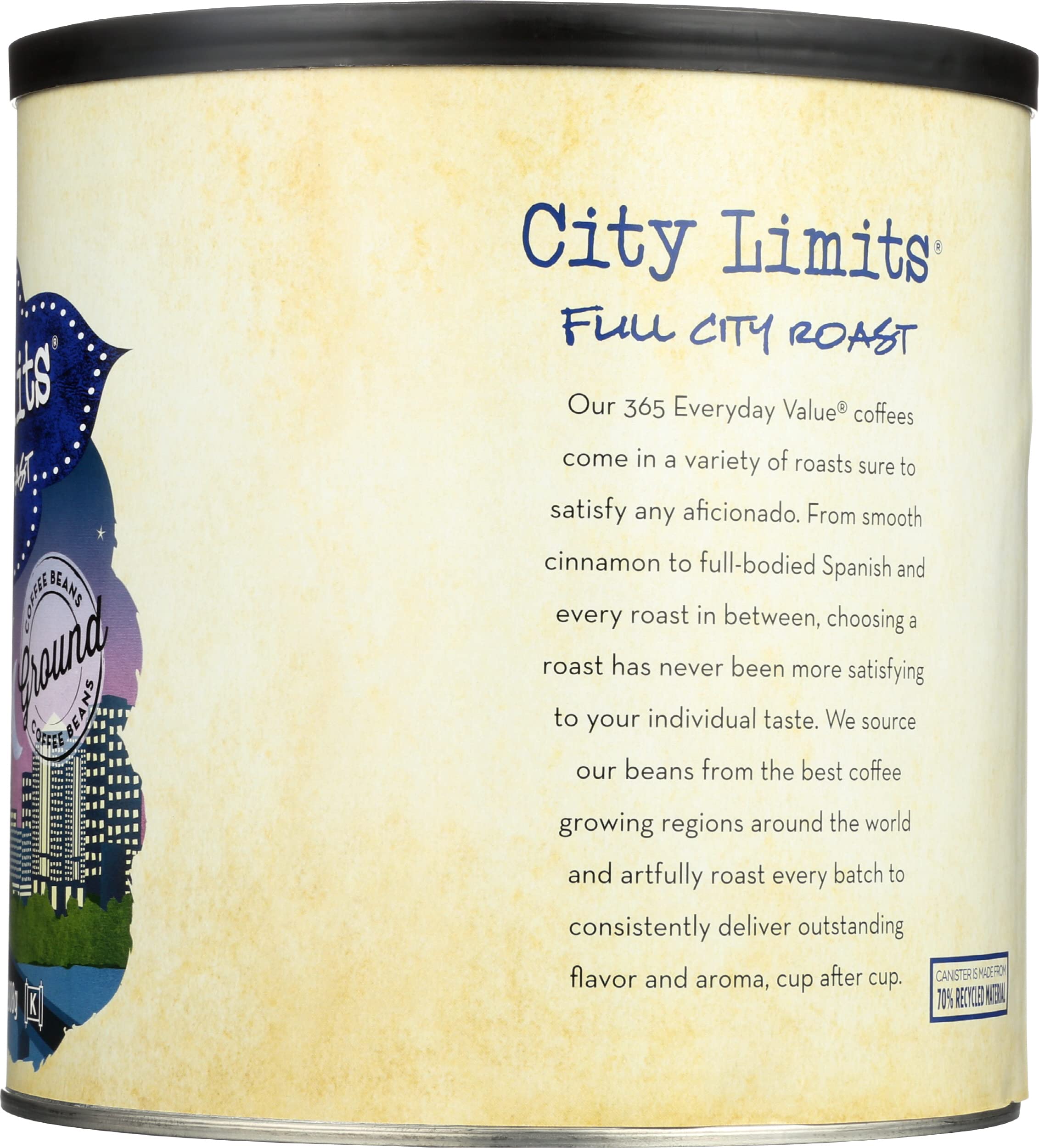 365 by Whole Foods Market, Coffee City Limits Full City Roast, 28.5 Ounce