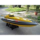32" Yellow High Performance Majesty 800S Radio Remote Control Electric EP RC Racing Speed Boat RC RTR