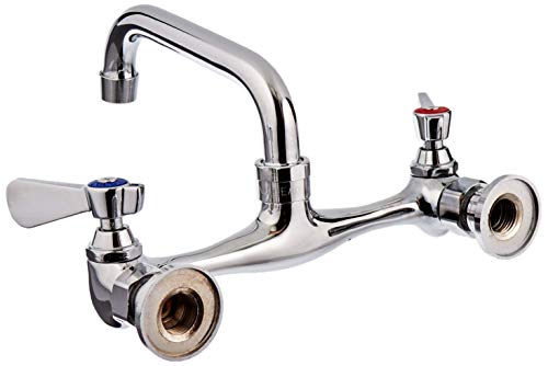 AA Faucet 8" Commercial Duty Wall Mount NO Lead Faucet with 10" Swivel Spout NSF AA-710G