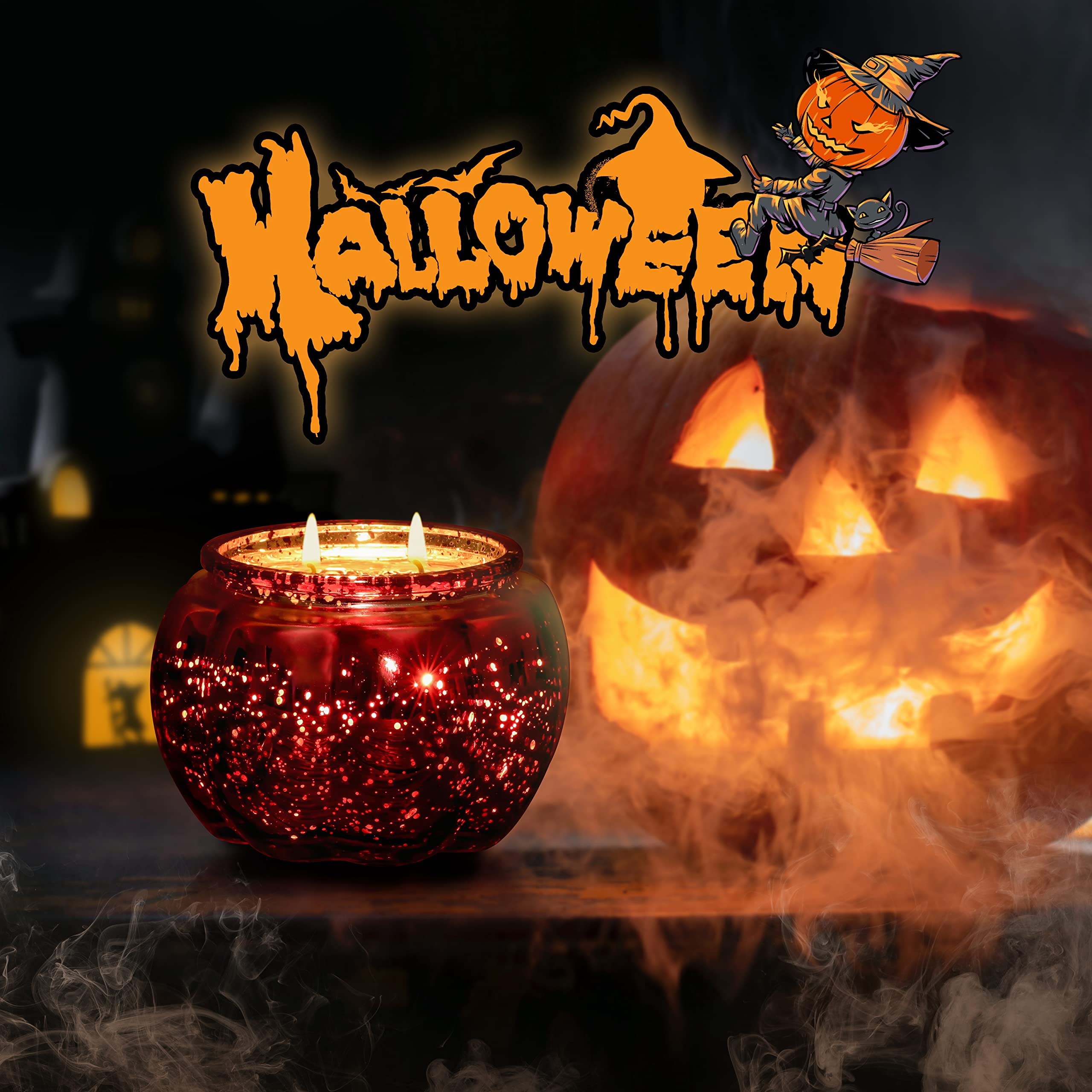Scented Candles for Home Decoration - Aromatherapy Candles - Pumpkin Shaped -Vanilla Caramel | Thanksgiving Candle Gift Natural Soy Wax Candles