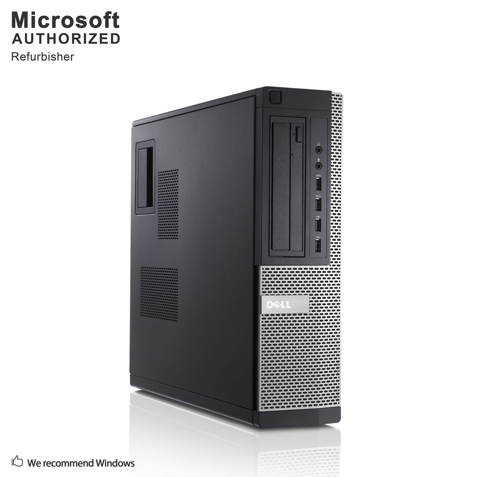 Dell Optiplex 7010 Desktop PC, 3.2 GHz Intel Core i5-3470, 8 GB RAM, 500 GB HDD, Keyboard & Mouse, Wi-Fi, 17" Monitor, DVD-RW, Windows 10, (Renewed)