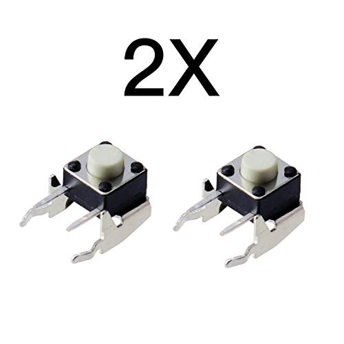 2X RB LB Trigger Bumper Button Replacement Compatible with Xbox One Xbox 360 Controller White