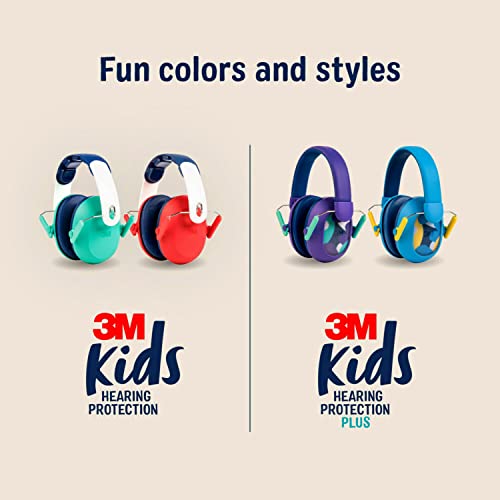 3M WorkTunes Connect + AM/FM Hearing Protection & 3M Kids Hearing Protection, Green
